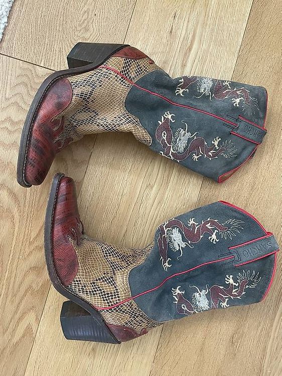 Sancho Boots Cowboy Stiefel 38 (Gebraucht) in Basel für CHF 99 – mit Lieferung auf Ricardo kaufen