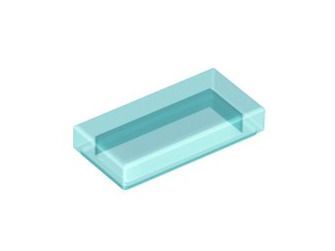 LEGO - 100x Trans-Light Blue Tile 1x2 | Kaufen auf Ricardo