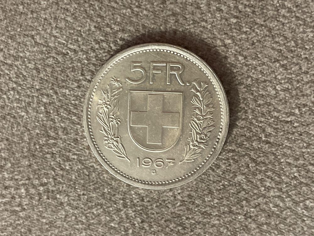 5 FRANKEN 1967 SILBERMÜNZE | Kaufen auf Ricardo