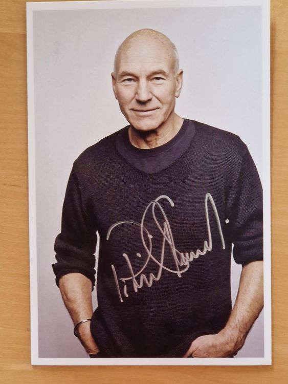 Patrick Stewart, Original Autogramm auf Foto in Farbe (Gebraucht) in ...
