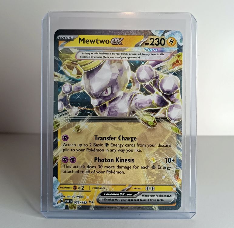 Mewtwo ex 58/182 EN Pokemon Paradox Rift PAR MINT (Neu (gemäss ...