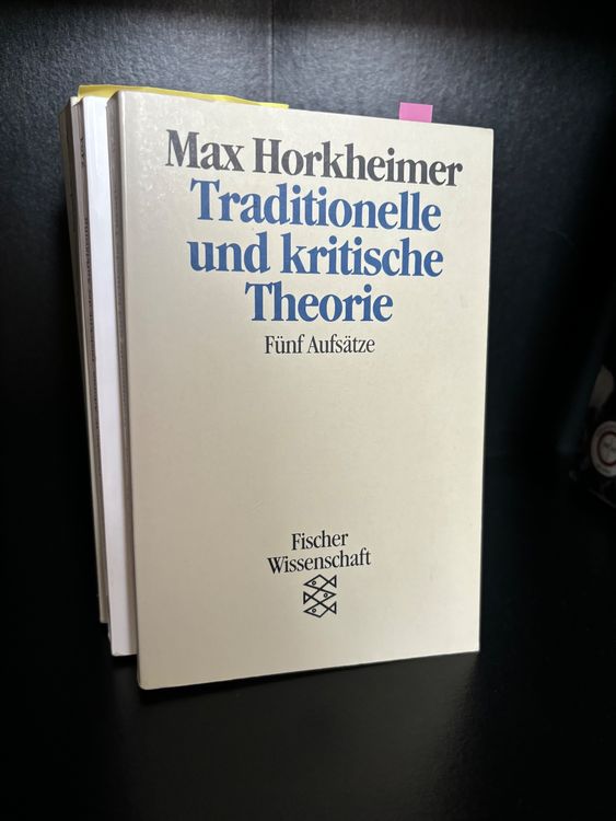 Max Horkheimer Bücher (Gebraucht) in Winterthur für CHF 10.5 – nur ...