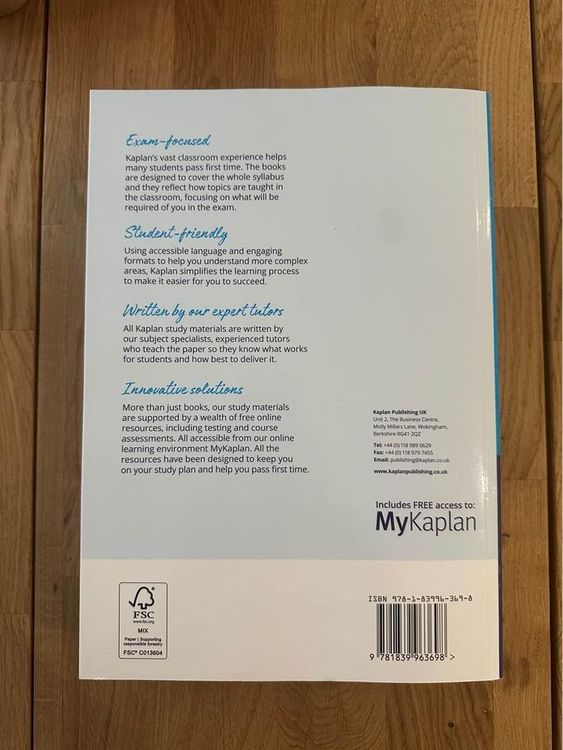 ACCA SBL Kaplan study and exam kit | Kaufen auf Ricardo