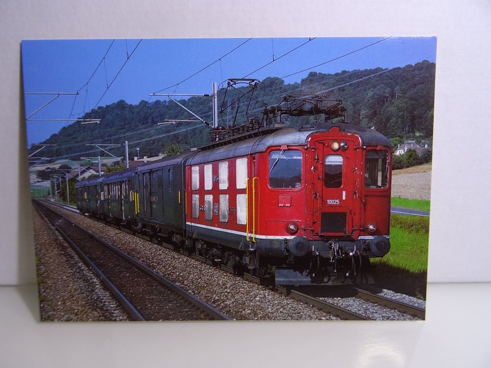 Postkarte "SBB Re 4/4I 10025 Pendelzug Lokomotive" (Gebraucht) in Teufen AR für CHF 1.5 – mit ...