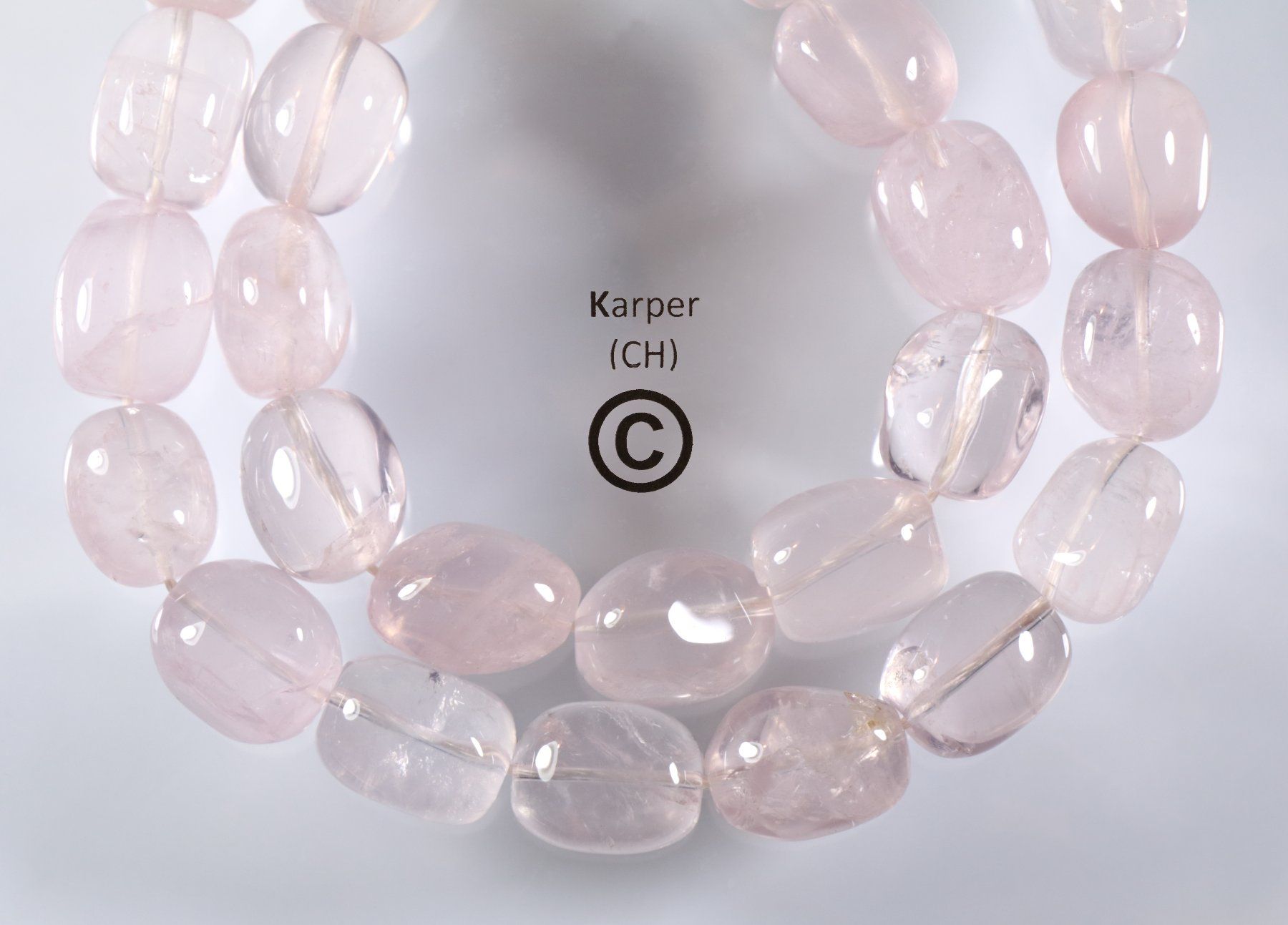 Rosenquarz / Quartz rose, 15-17 x 11-14 mm (Neu und originalverpackt ...