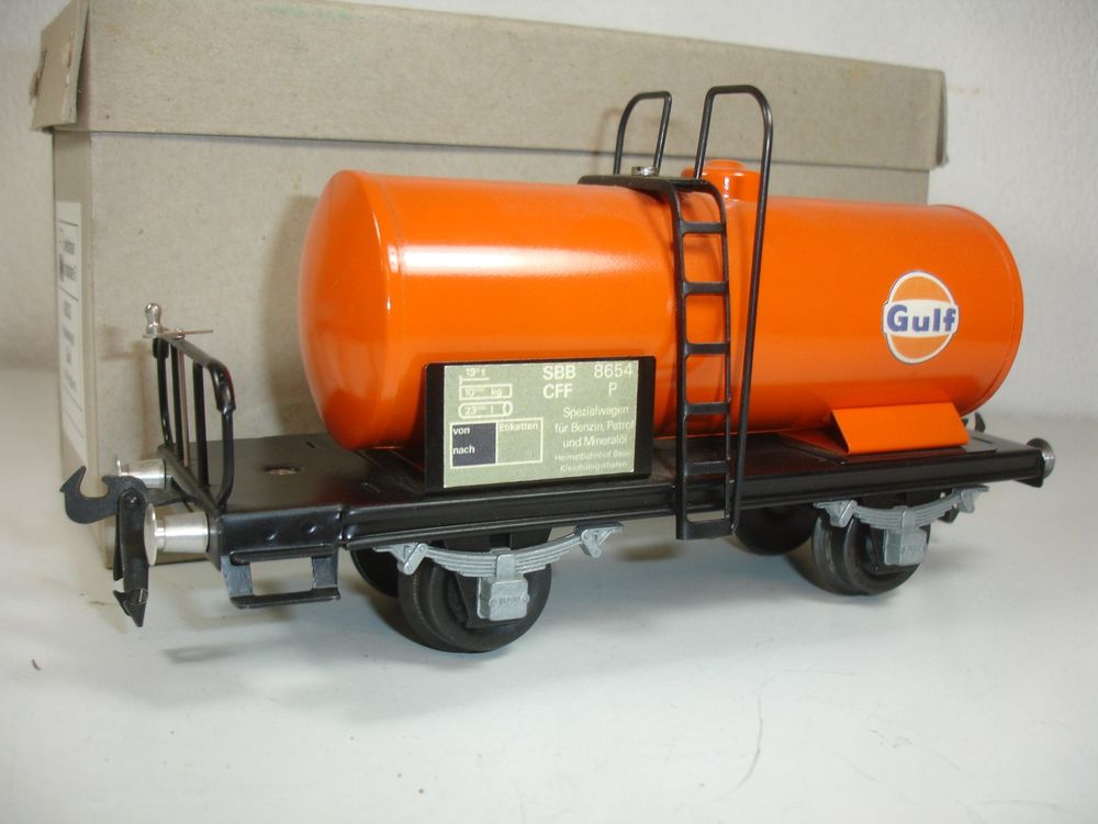 Buco/Webtrain 0: GULF Kesselwagen /wagon-citerne (Neu und originalverpackt) in Fontaines NE für ...