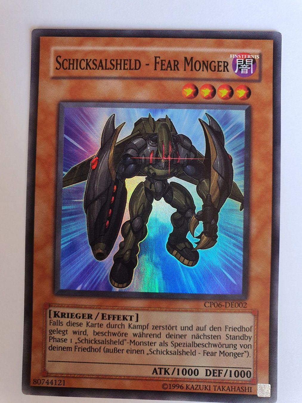 Yugioh Champion Pack! Schicksalsheld Fear Monger CP06-DE002 (Gebraucht ...