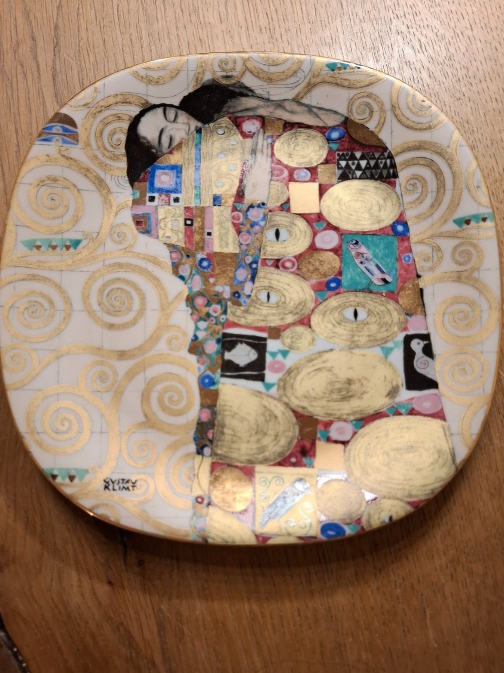 Gustav Klimt "die Erfüllung" Lilien Porzellan (Gebraucht) in Schlieren ...