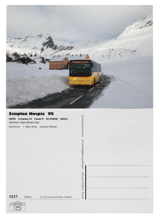 Simplon Pass Simplon Hospiz Brig Gondo Wallis Postauto IVECO | Kaufen ...