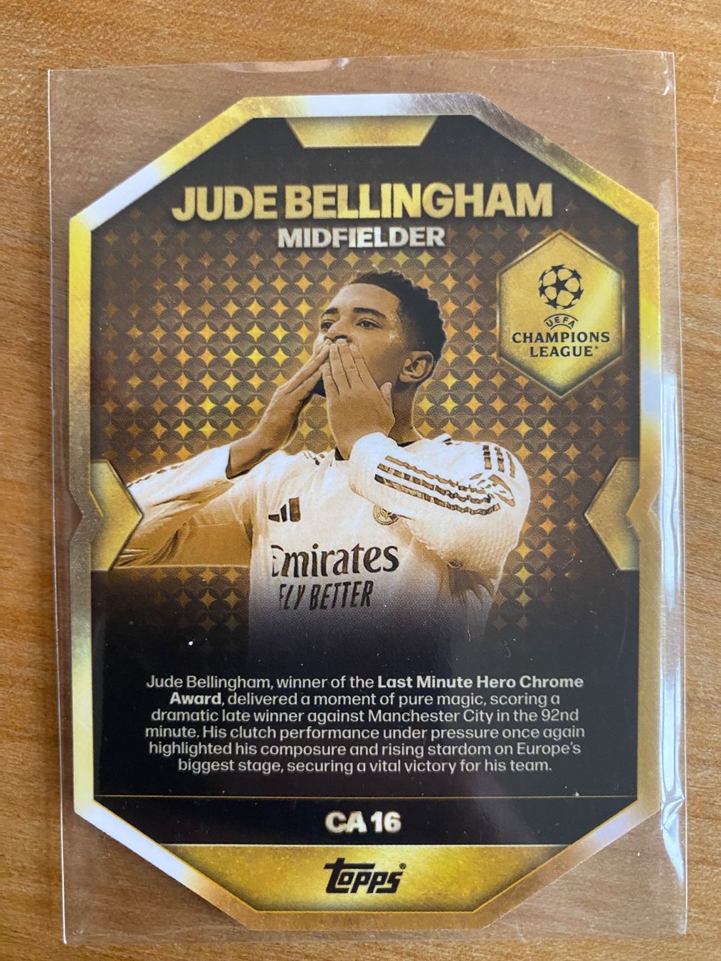Topps Match Attax 25/26 Chrome Award Bellingham CA16 (Neu (gemäss ...