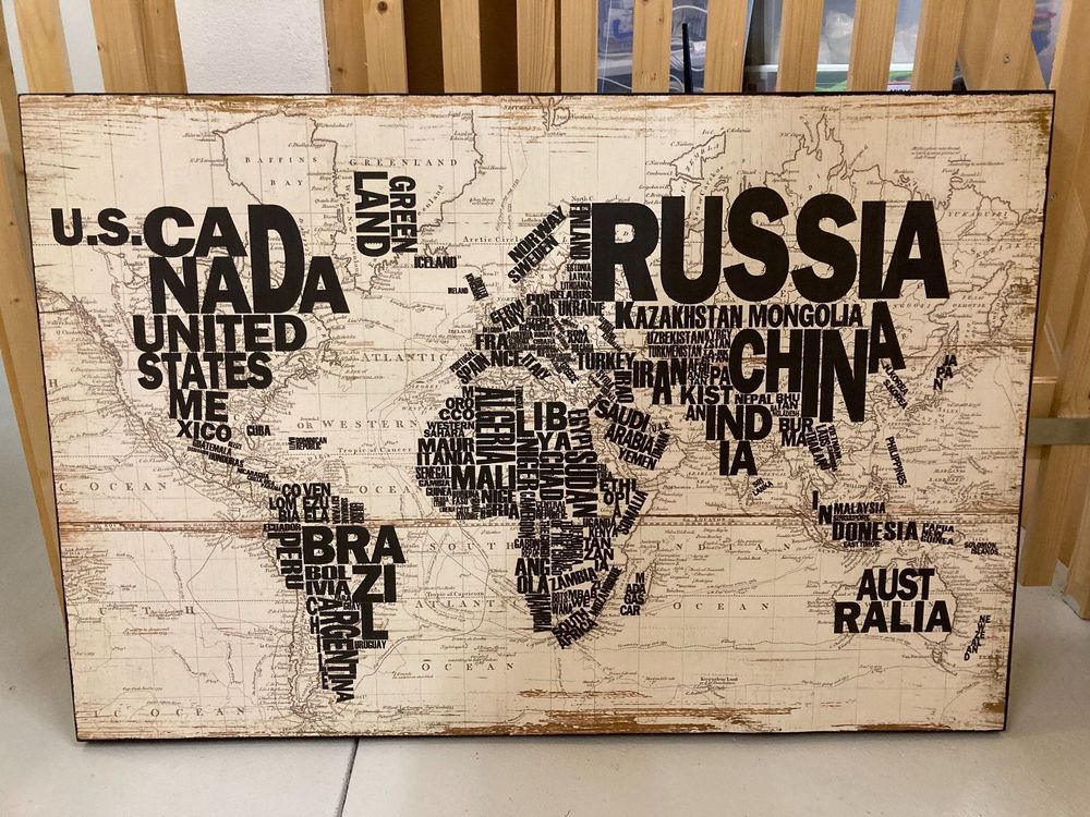 Bild Weltkarte | Kaufen auf Ricardo