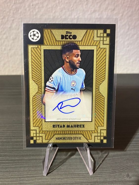 2022-23 Topps Deco - Riyad Mahrez Autograph Manchester City | Kaufen ...