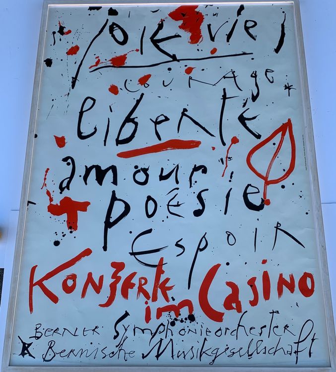 Walter Rudolf Mumprecht (1918-2019) grosses Litho Plakat (Gebraucht) in Root für CHF 65 – mit ...