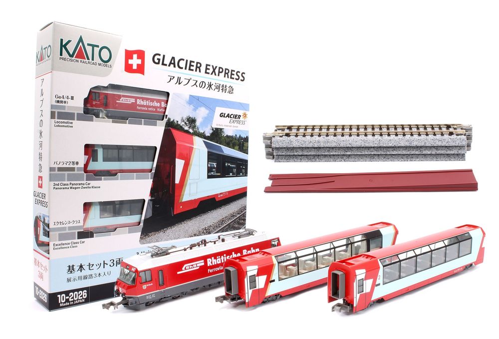 Kato 10-2026 RhB Glacier Express Set 3-tlg Excellence Class (Neu und ...
