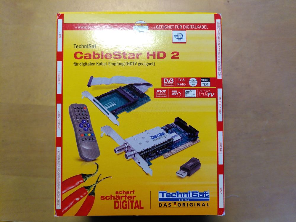 TechniSat CableStar HD2 DVB-C PCI-Karte inkl OVP und Zubehör (Gebraucht ...
