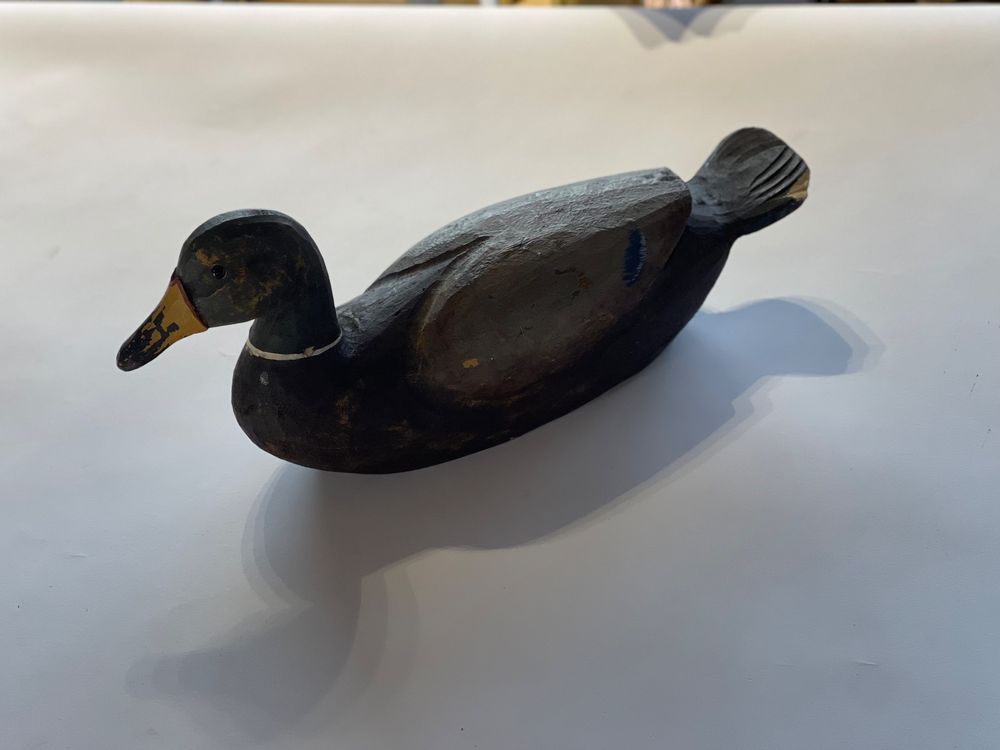 1x Deko-Ente aus Holz (ca. 35cm lang und 15cm hoch) | Kaufen auf Ricardo