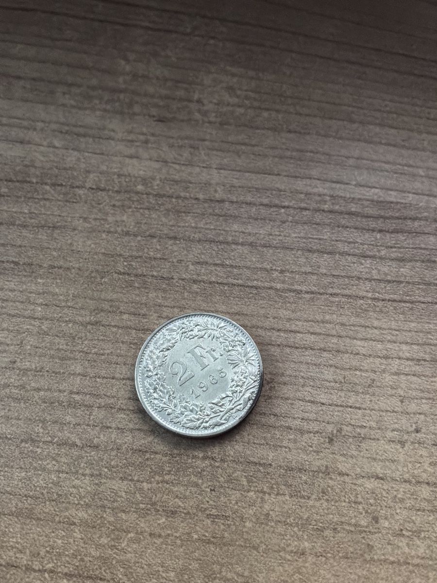 2 Franken Silber Münze Schweiz 1965 (Gebraucht) in Locarno für CHF 1 ...