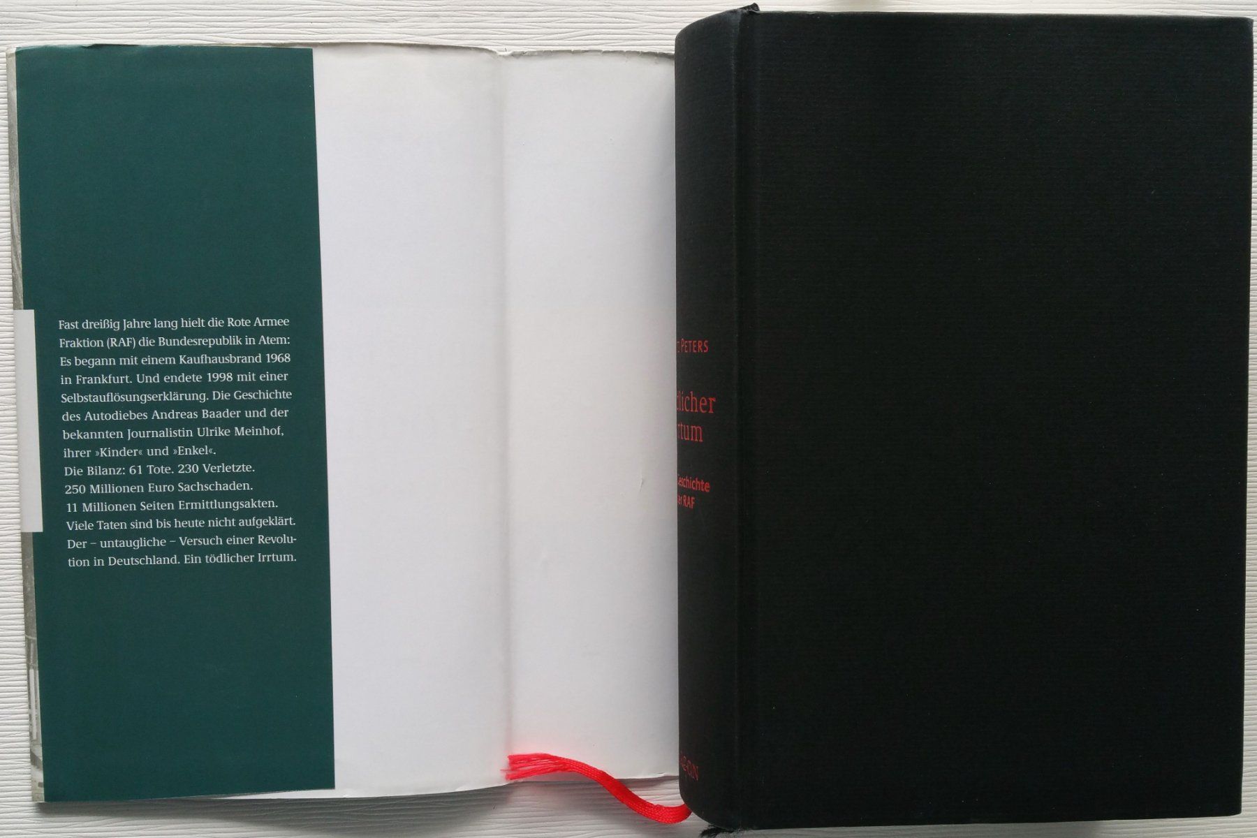 Tödlicher Irrtum - Die Geschichte der RAF, Butz Peters 2004 (Gebraucht ...