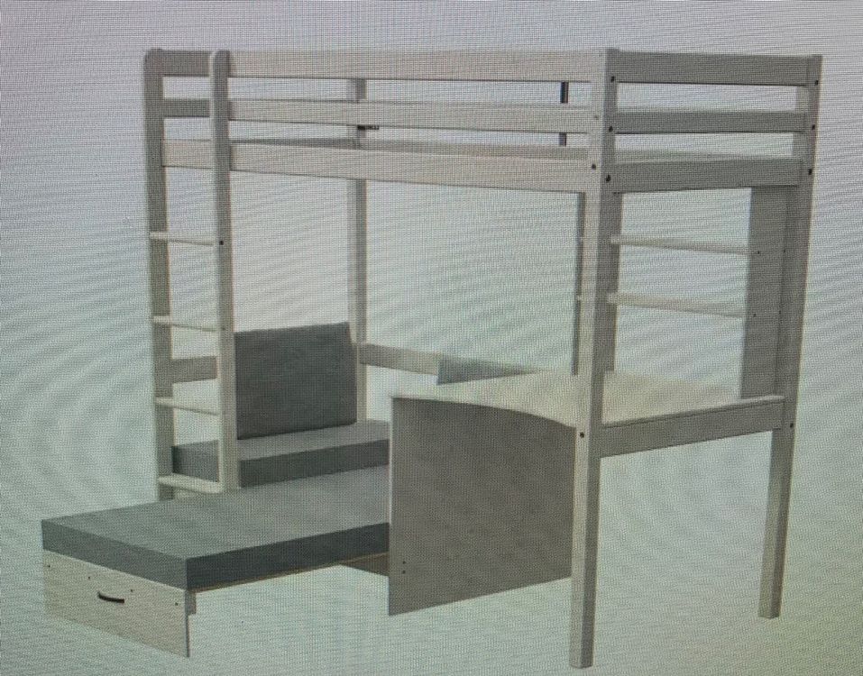 Flexa Hochbett mit Pult und Sofa, inkl. Halbhohe Variante! | Kaufen auf ...