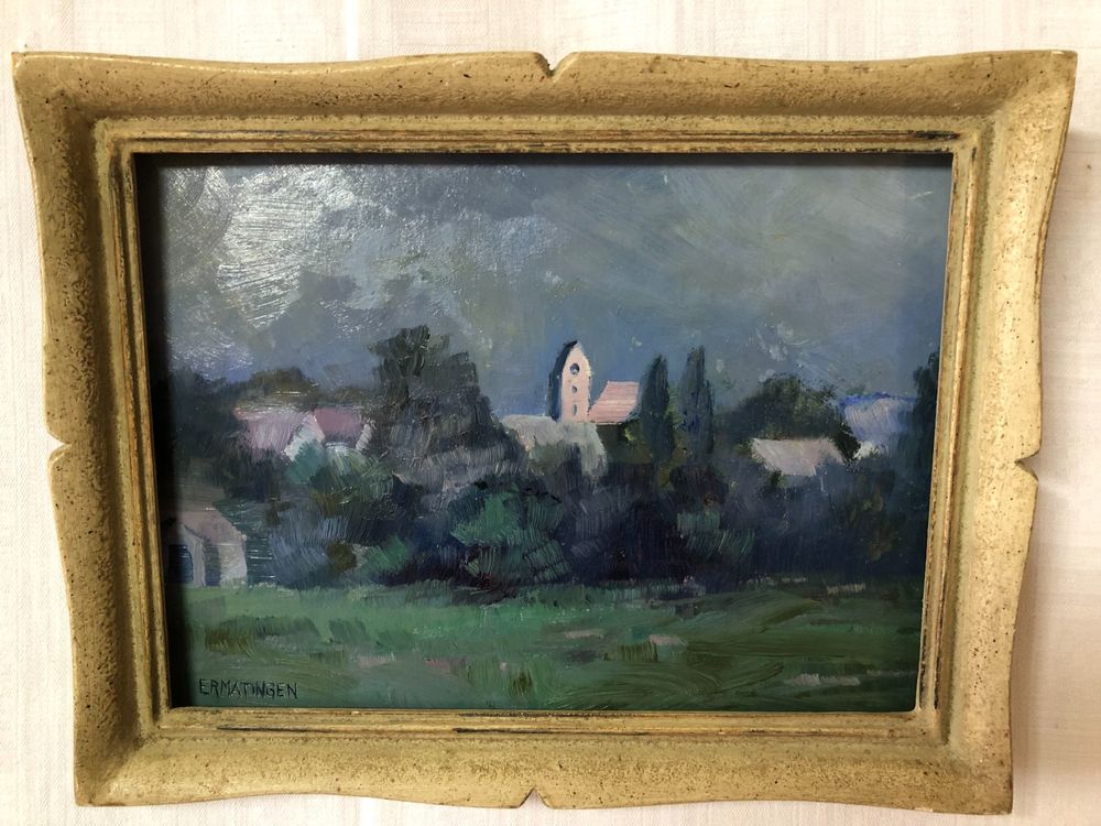 THURGAUER MALER UM 1930 (Doppel-Gemälde Ermatingen) (Gebraucht) in Neunkirch für CHF 10 – mit ...