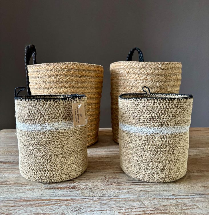 4 Körbe Seegras Jute Korb Aufbewahrung (Neu (gemäss Beschreibung)) in ...