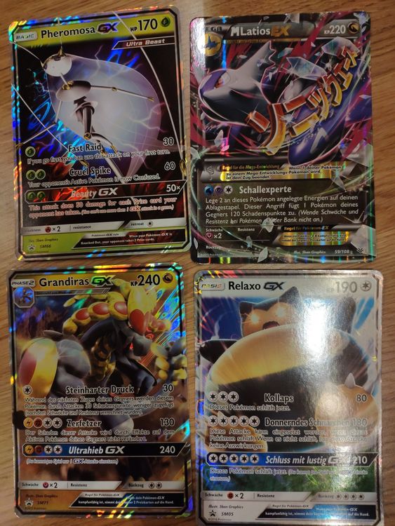 Pheromosa GX MLatios EX Grandiras GX Relaxo GX Jumbo Card (Neu (gemäss ...