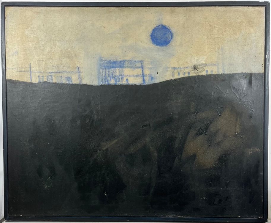 Intressante Grosse Gemälde- Mischtechnik, Unleserlich Sig. | Kaufen auf Ricardo