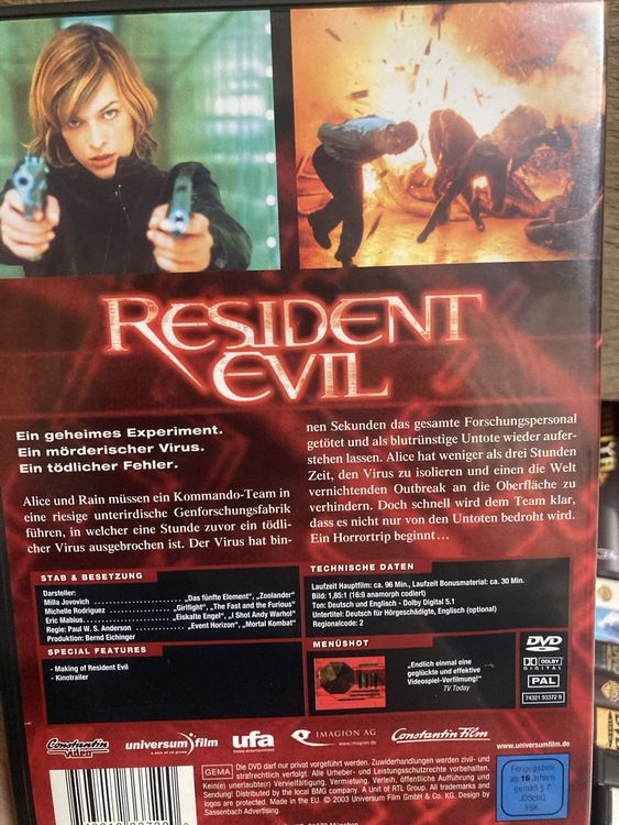 Resident Evil - DVD | Kaufen auf Ricardo