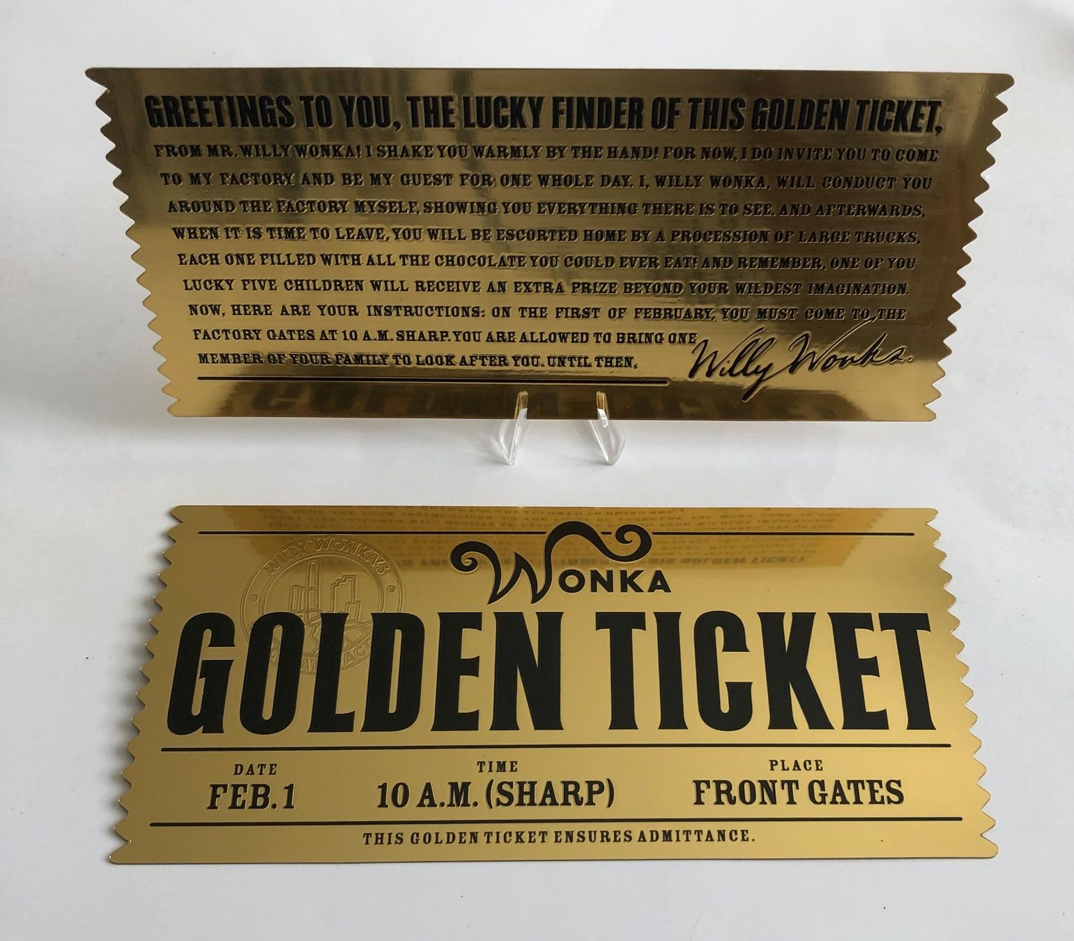 WILLY WONKA GOLDEN TICKET | Schockoladenfabrik (Neu (gemäss ...