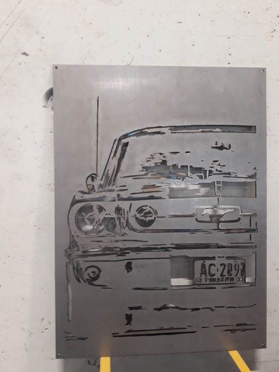 Ford Mustang Wandbild / Auto Wandbild aus Metal | Kaufen auf Ricardo