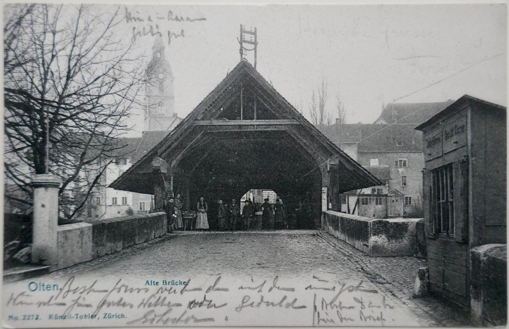 Postkarte Olten, Alte Brücke 1914 (Gebraucht) in Möhlin für CHF 13 – mit Lieferung auf Ricardo ...