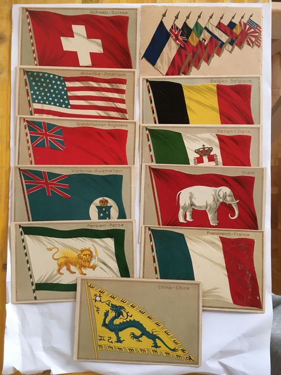 Präge-AK, 11 Fahnen | Kaufen auf Ricardo