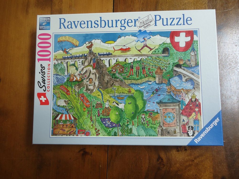 Puzzle Ravensburger - Swiss collection - 1000 pièces (Gebraucht) in Vessy für CHF 20 – mit ...