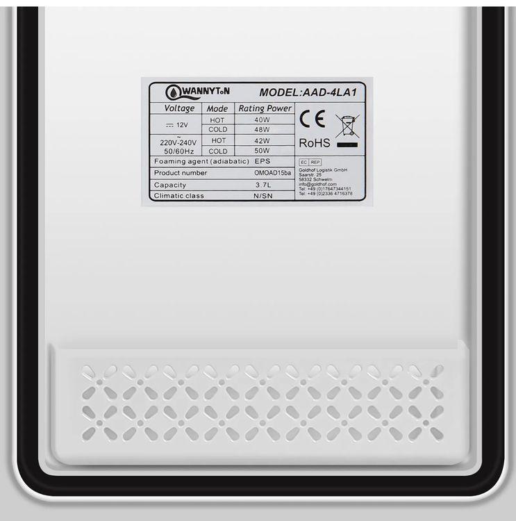 + Mini Kühlschrank 4L tragbarer Kühlschrank mit heiss Weiss (Neu und ...