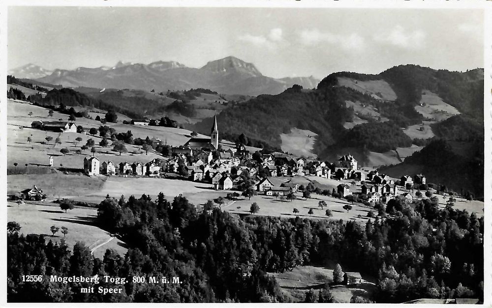 Neckertal SG Mogelsberg Flugaufnahme Nr.12556 , 1940 (Gebraucht) in ...