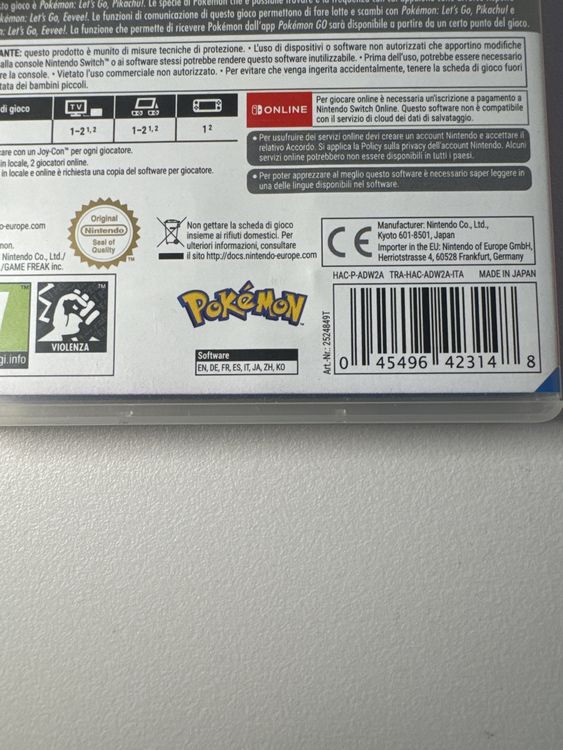 Pokemon Let's Go Pikachu + Pokeball Controller Nintendo (Gebraucht) in ...