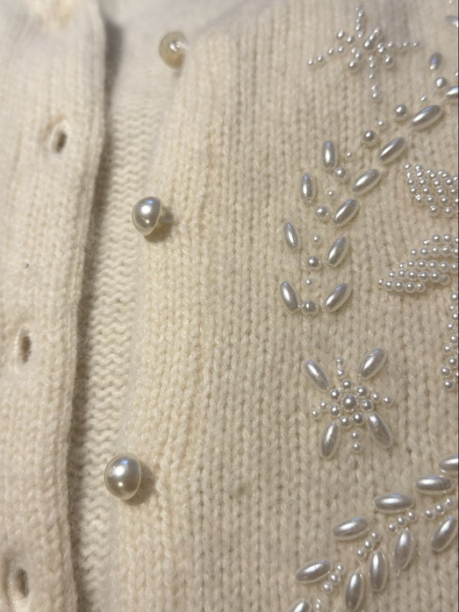 Cardigan St Michael Perles 60% Laine d'agneau Taille 40 (Neuf (Voir ...