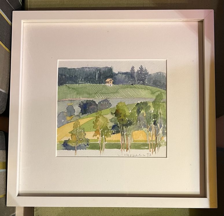 Aquarell Victor Kappeler "Rebberg Knonau“ gerahmt | Kaufen auf Ricardo