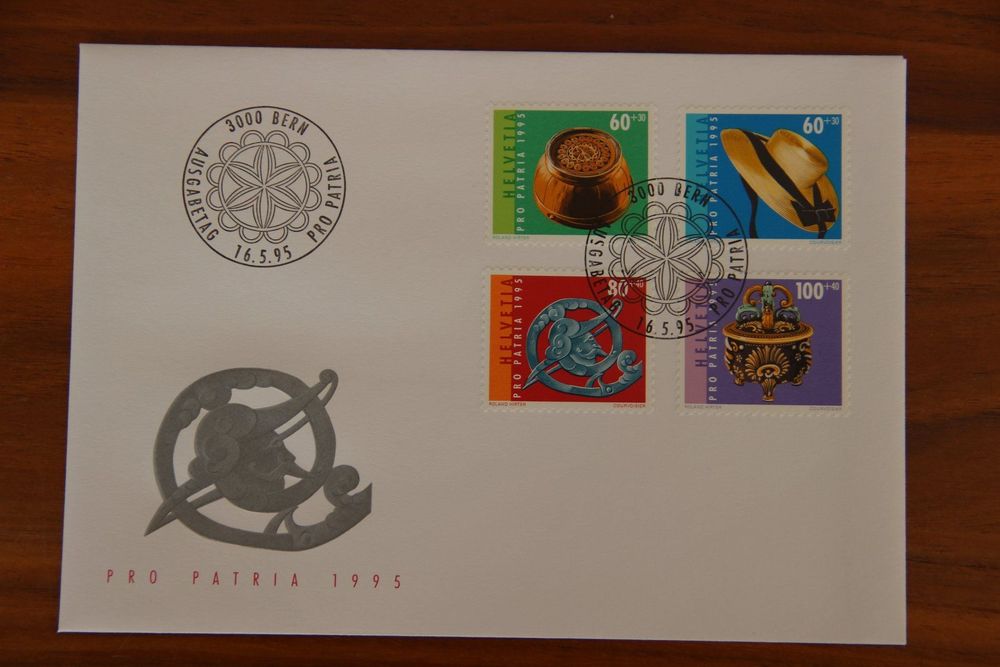Schweiz Pro Patria 1995 - FDC Volkskunst aus der Schweiz IV (Neu (gemäss Beschreibung)) in Jona ...