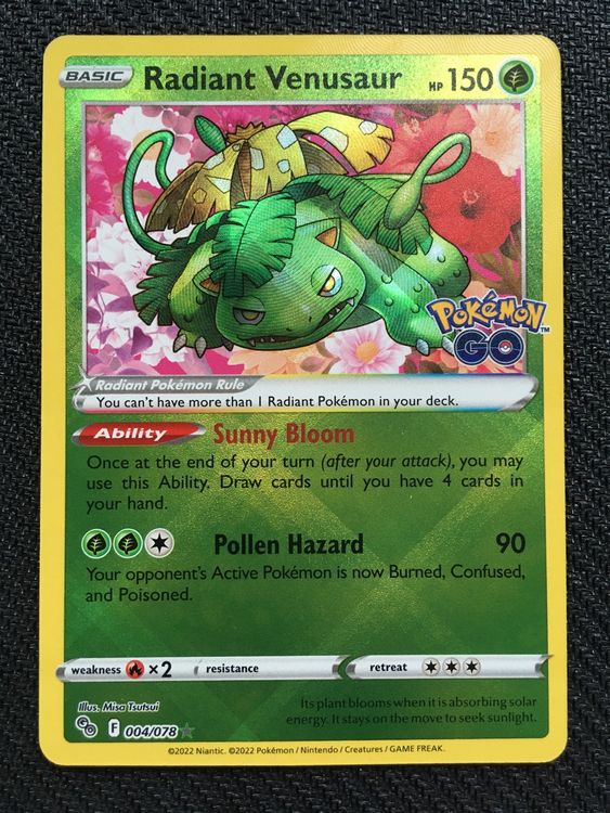 Pokémon GO 004/078 Radiant Venusaur -EN- | Kaufen auf Ricardo