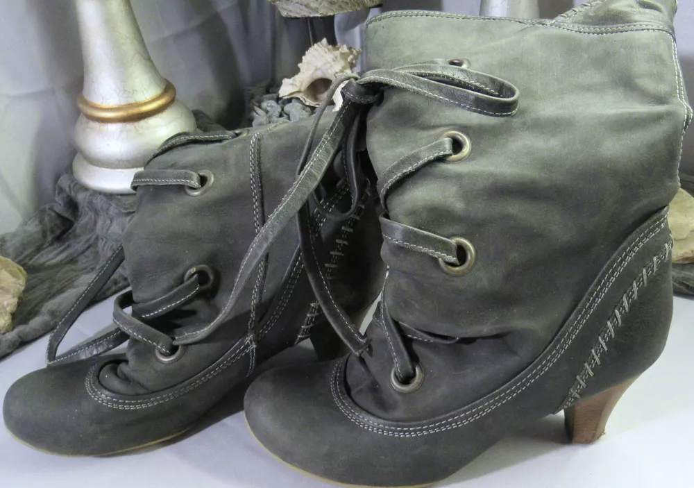 👢 Damen Schnür Stiefeletten Max Shoes Neu And Stylisch 💫 Gebraucht