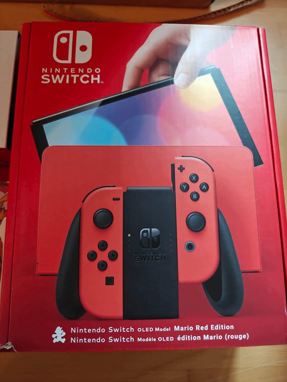 Nintendo Switch OLED Mario Red Edition & Extras ungeöffnet (Neu und ...