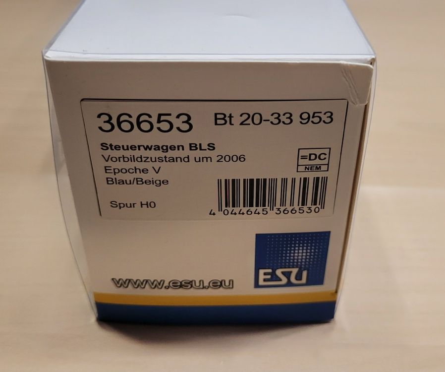 ESU 36653 BLS Steuerwagen Bt 953 mit Aussenschwingtüren H0 (Neu und ...