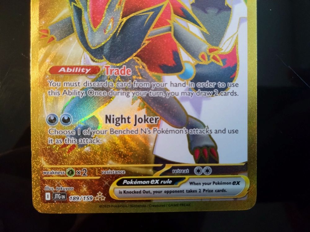 N's Zoroark EX - Ultra Rare Gold Card - (189/159) (Neu (gemäss ...