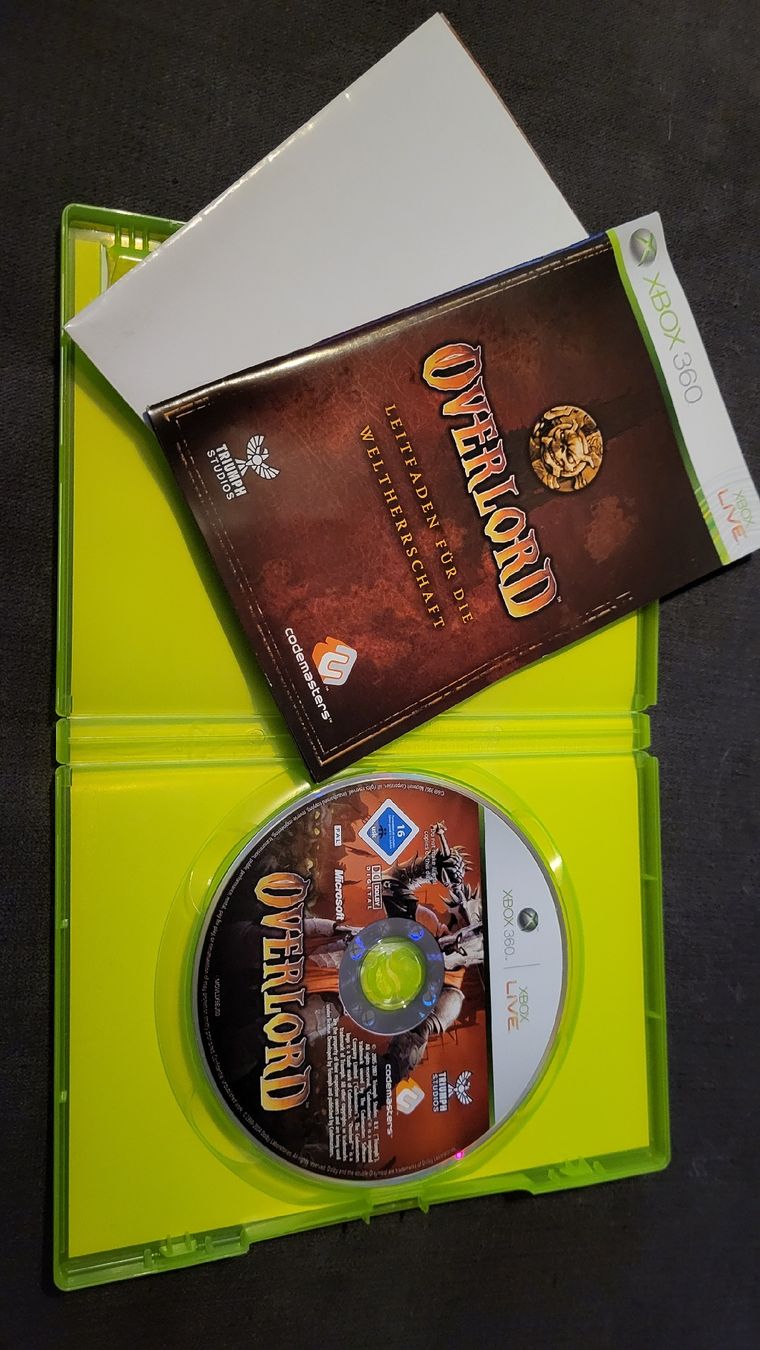 Overlord 1 & 2 / X Box 360 Spiele Set.2x (Neu (gemäss Beschreibung)) in ...