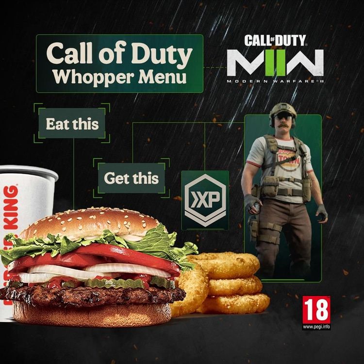 Call of Duty MW2 Code Burger king Operator skin & 2xEP (Neu und ...