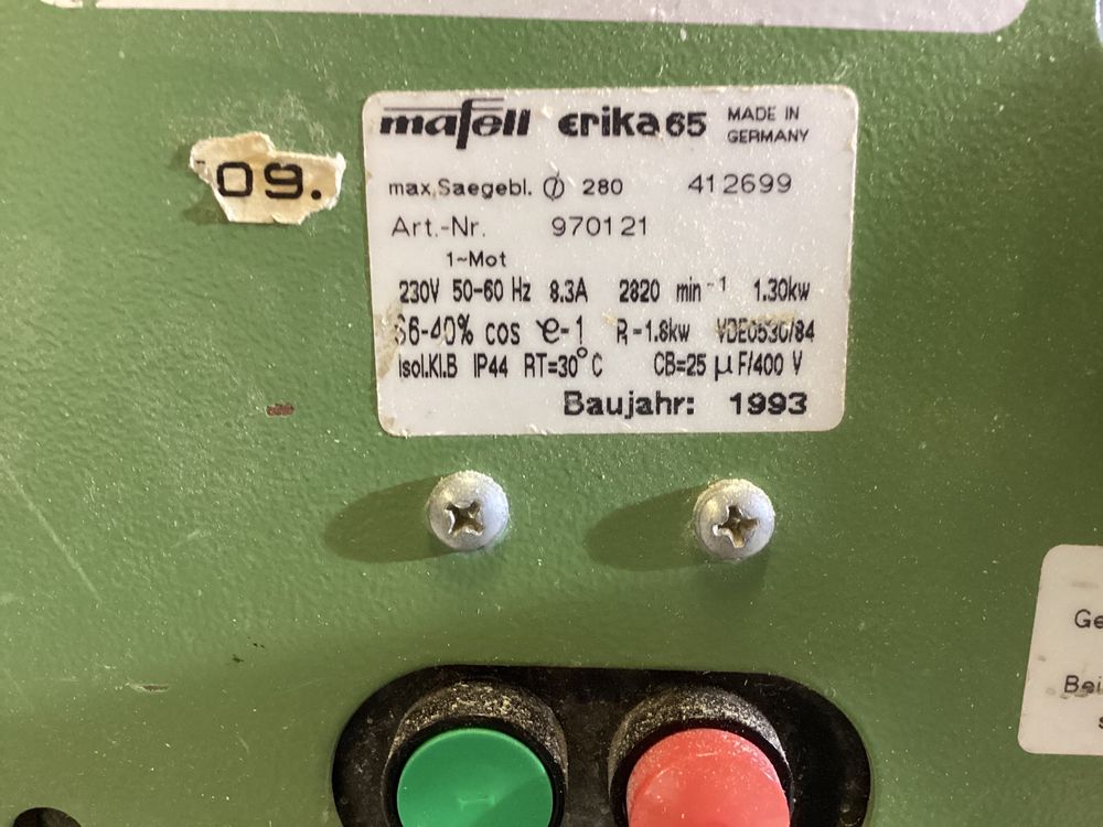 052 Tischfräse Erika 65 Mafell aus Liquidation (Gebraucht) in ...