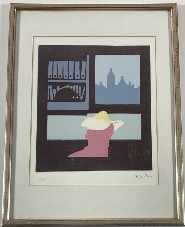 Moderne Radierung unleserlich Signiert | Kaufen auf Ricardo