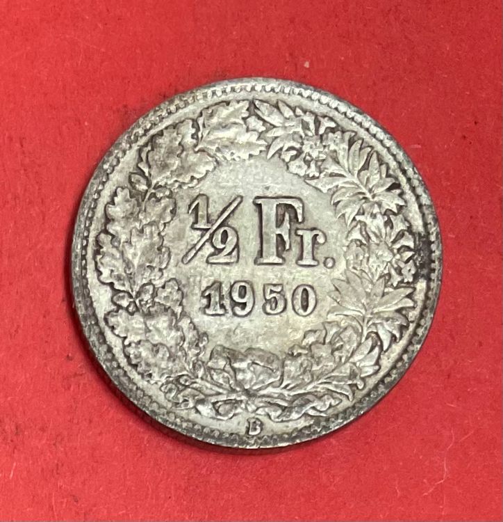 1/2 Franken Silber 1950 ss | Kaufen auf Ricardo