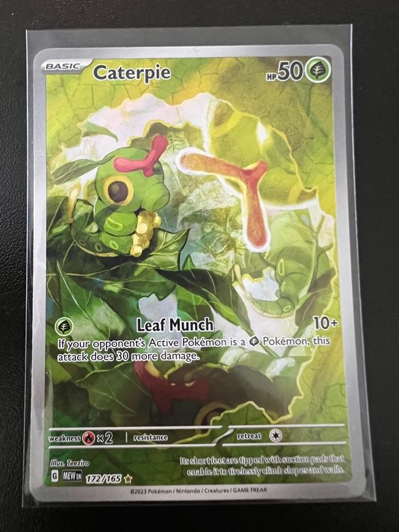 Raupi / Caterpie / Pokemon 151 / ENG (Neu (gemäss Beschreibung)) in für ...